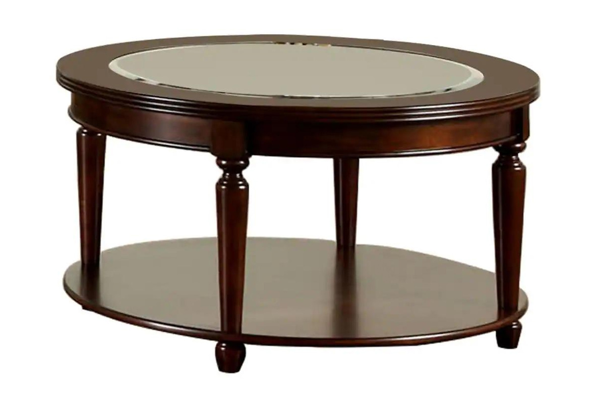 Granvia Transitional Dark Cherry Coffee Table - Exotic & Rustic Furniture