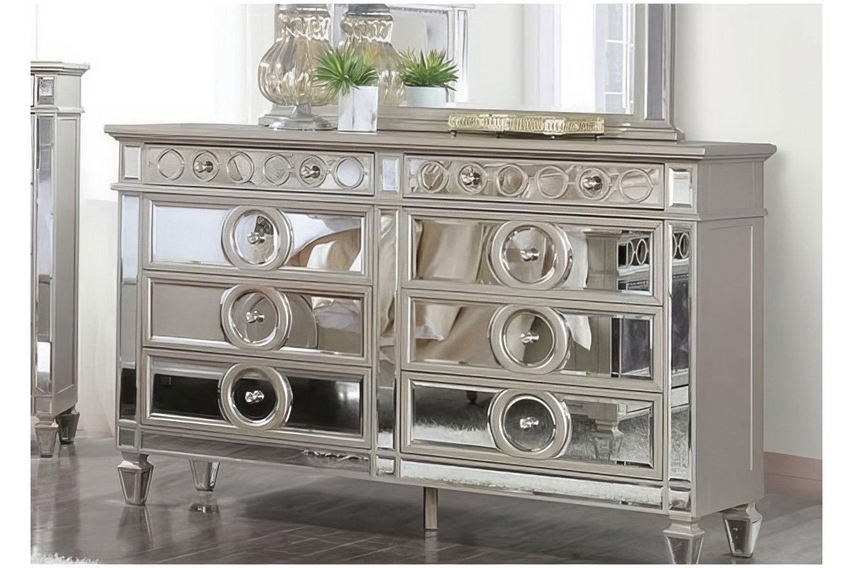Marseille Champagne Solid Wood Dresser - Exotic & Rustic Furniture