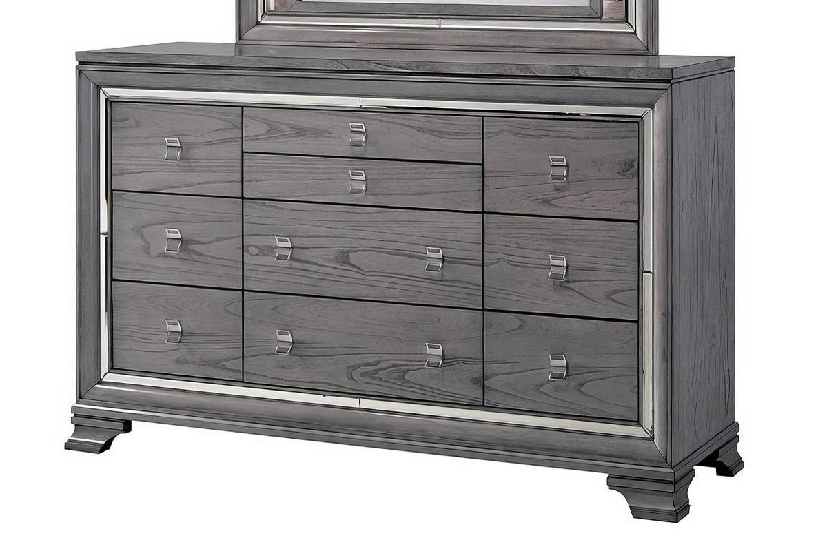 Alanis Contemporary Light Grey Solid Wood Dresser - Exotic & Rustic ...